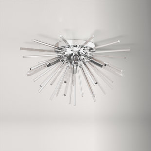 Modern Chrome Flush Mount Lighting | AllModern